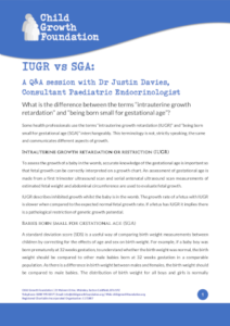 IUGR-SGA - Child Growth Foundation