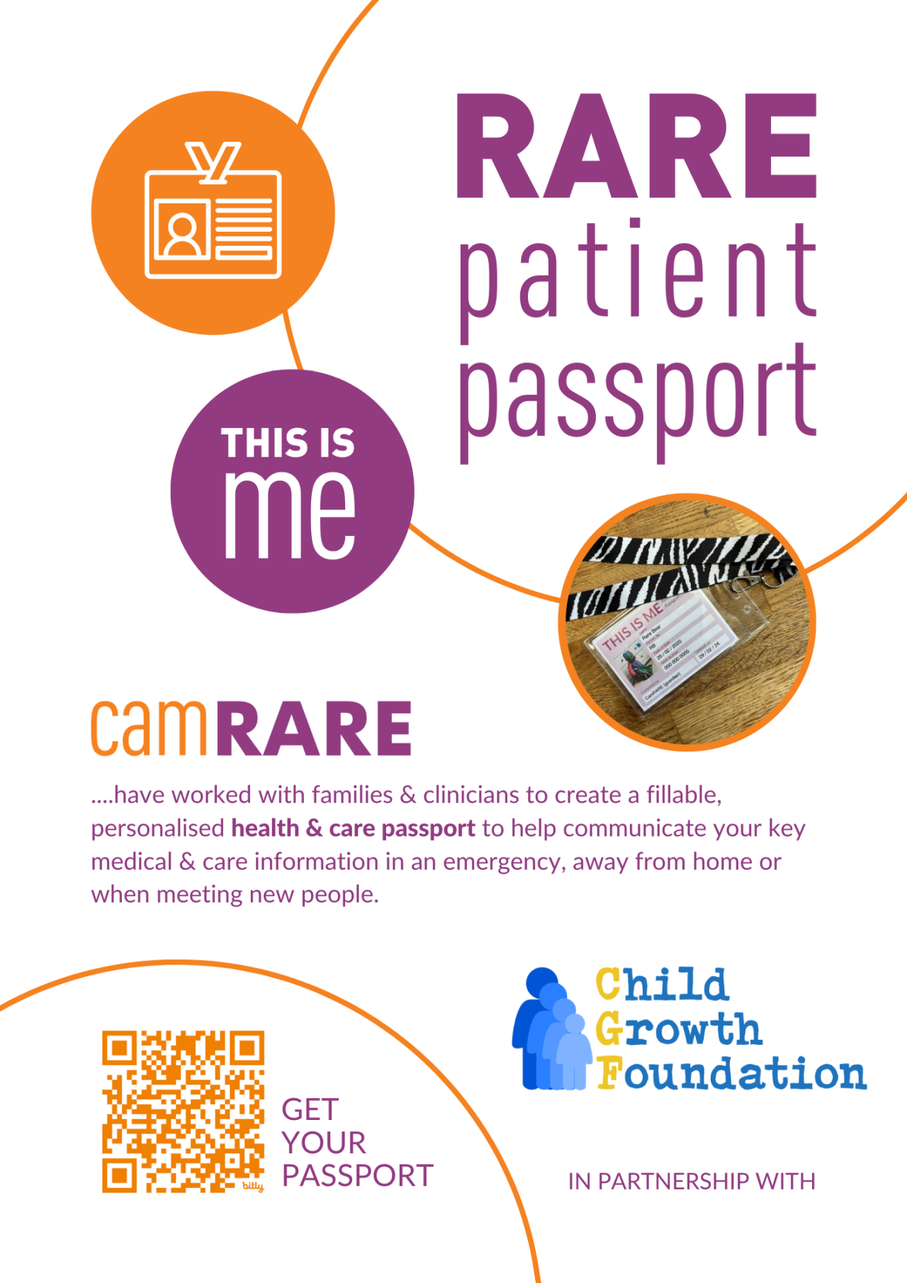 CamRARE Rare Patient Passport - Child Growth Foundation